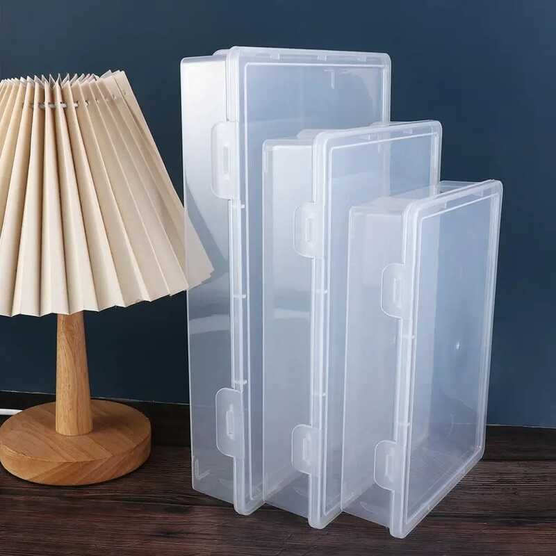 Wear-ant 1Pc Transparent A4 Storage Practical Data Sorting File Box ...
