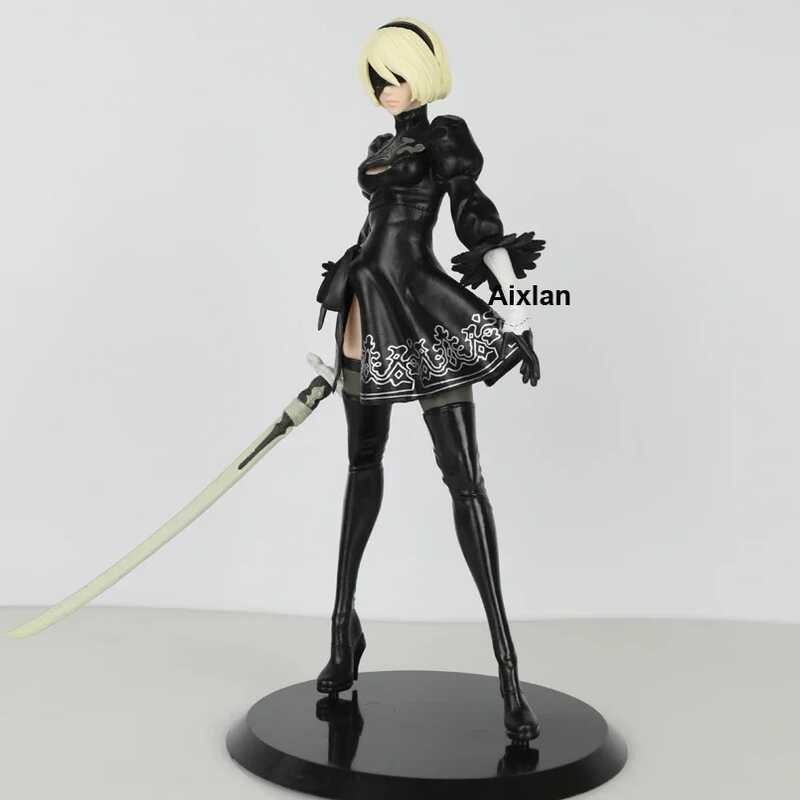 SK 28 Cm Nier Automata Yorha Anime Figure No.2 Type B 2B & Hine ...