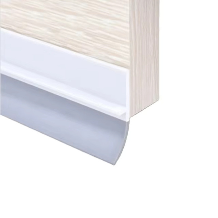 Seldhesive Vinyl PVC Sweep Lower Bottom Gap Seal Draught Excluder Door ...
