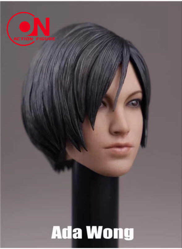 In Stock 1/6 Scale Ada Wong Sculpt PVC Head Carving Model Fit 12 ...