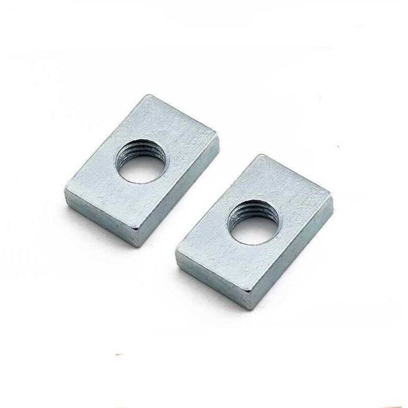 square nuts, Galvanized rectangular screws and nuts, complete set of ...