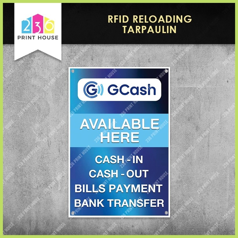 PORTRAIT GCASH Tarpaulin Banner FREE Eyelets GCash Available Here ...