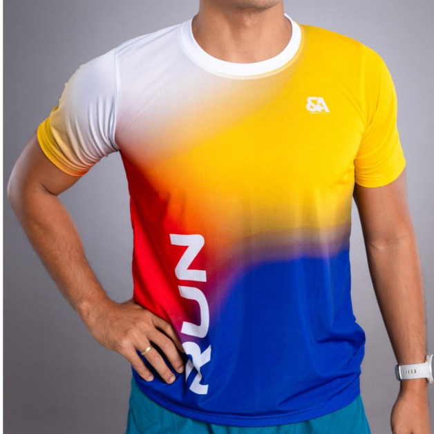 RUNNING JERSEYS/ANDOT ATHLETICS RUNNING JERSEY,Gradient pattern ...