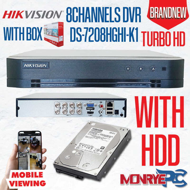 DVR - 8 Channel HIKVISION -Ds 7208Hghi-K1 -With HDD Brand New For CCTV ...