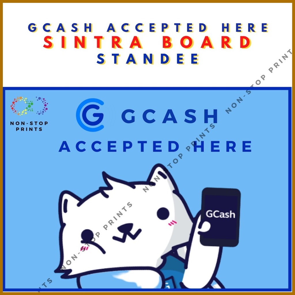 GCASH PAYMAYA SIGNAGE (CASH IN & CASH OUT SINTRABOARD) LOAD STANDEE A5 ...