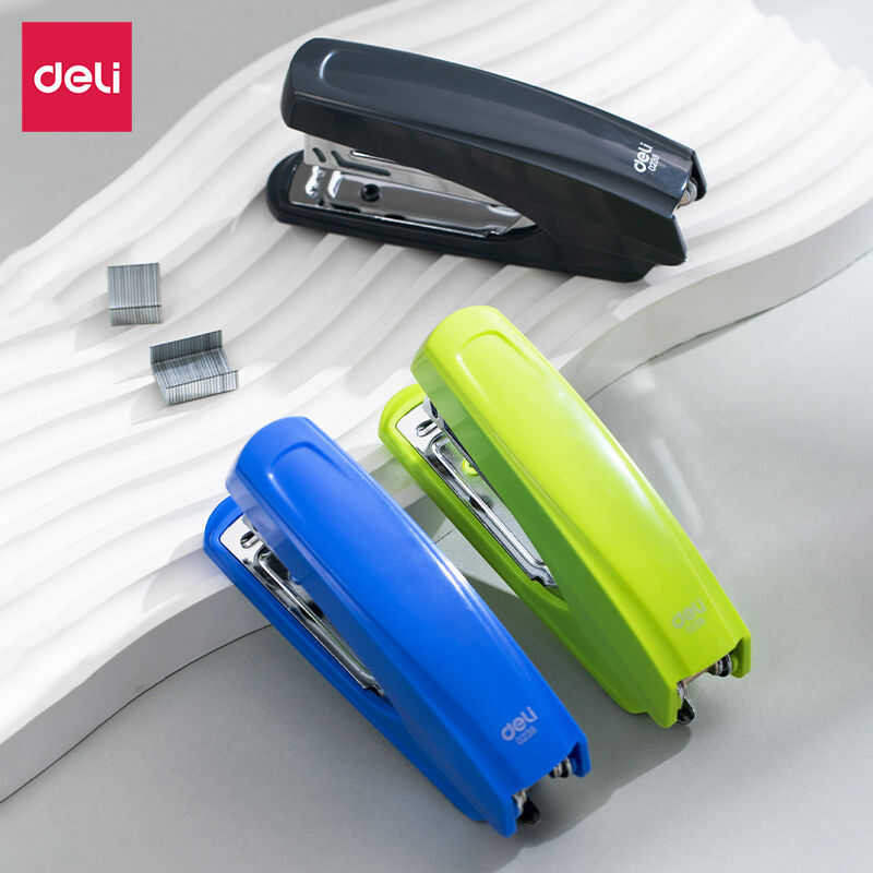 6A2 367 Deli E0238s 10# Desktop Stapler (Green) (One + 1 Box Of Nails ...