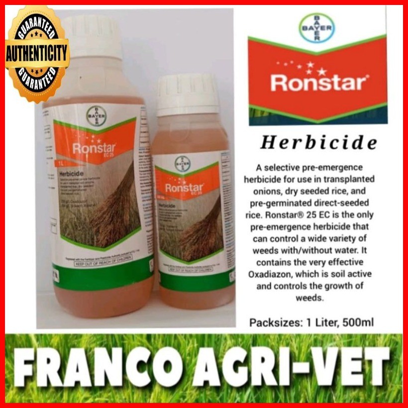 Ronstar EC25 Herbicide ( 1 Liter / 500ml ) | Shopee Philippines