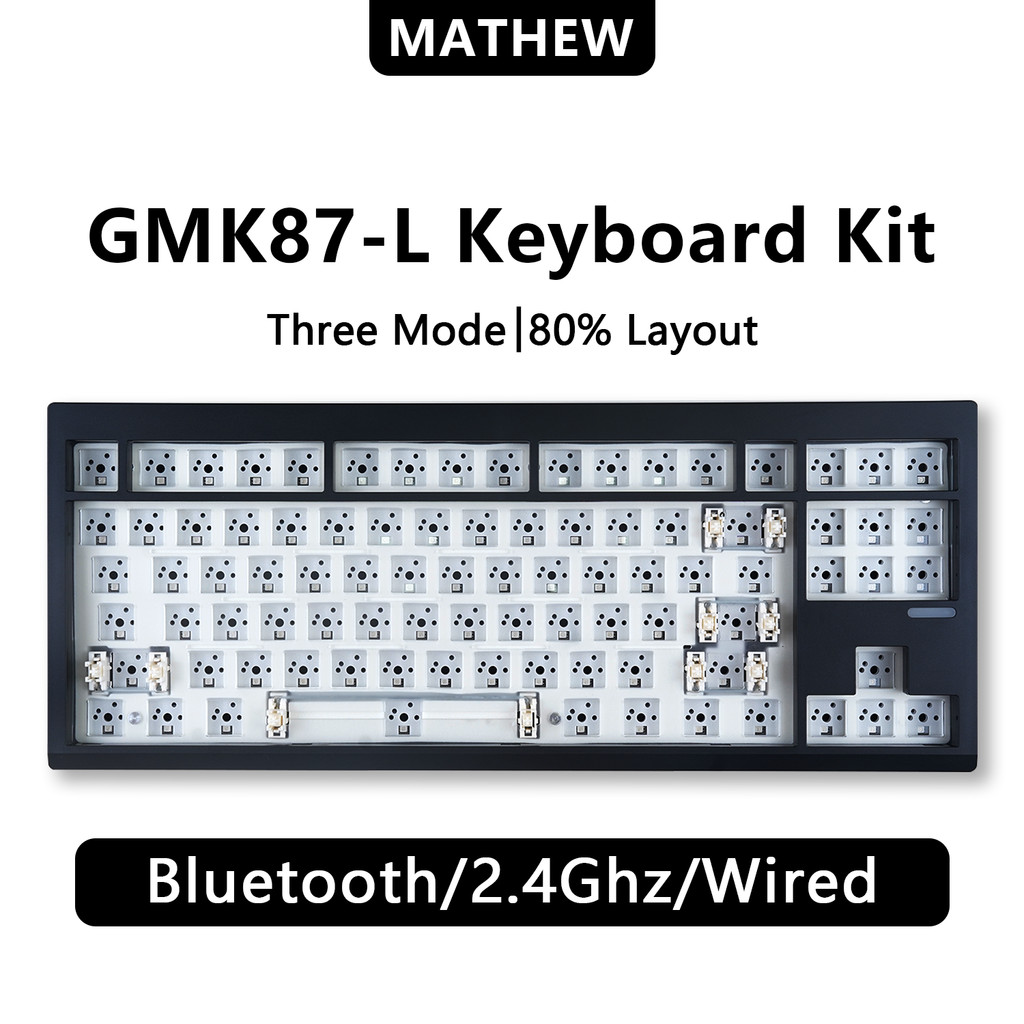 ZUOYA GMK87-L 3Mode Custom BT/2.4G/USB-C Mechanical Keyboard Kit ...
