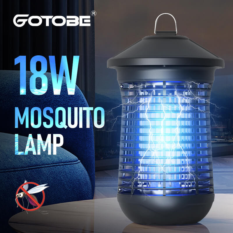749 6W/18W 3 Bulb Electric Shock Lamp 365Nm Light Control Fly Trap Flies Insect Killer Bug Per ...