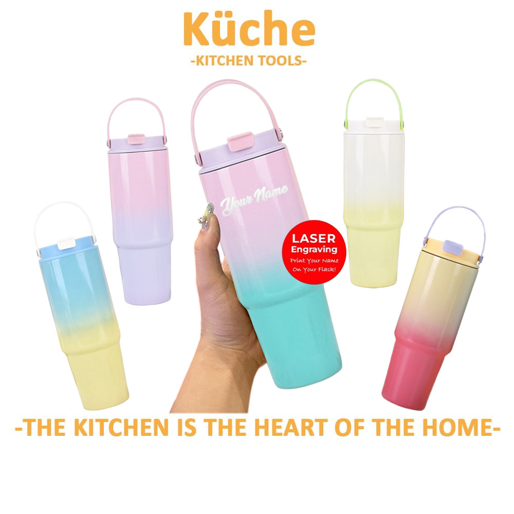 KUCHE Gradient 304 Stainless Steel Handheld Thermos Insulated Vacuum ...