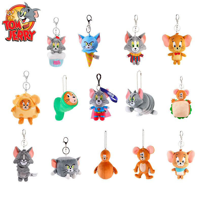 【Fast shipping】 keychain plush /cute keychain Cat and Mouse Doll Plush ...