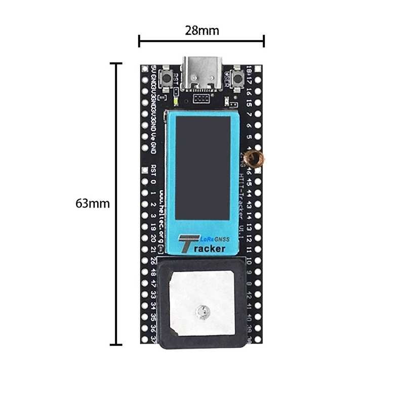 Wireless Lora Tracker ESP32-S3FN8+SX1262+UC6580 ports Wi-Fi, LoRa, Bluetooth, GNSS L1 + L5/L2 ...