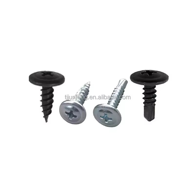 Carbon Steel Wafer Flat Screws 8 X 1/2 Truss Head S Point Screw 4.2 ...