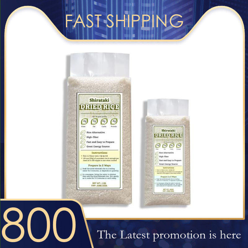 Zenfiber Dry Shirataki Rice - 1Kg / 500G | Shopee Philippines