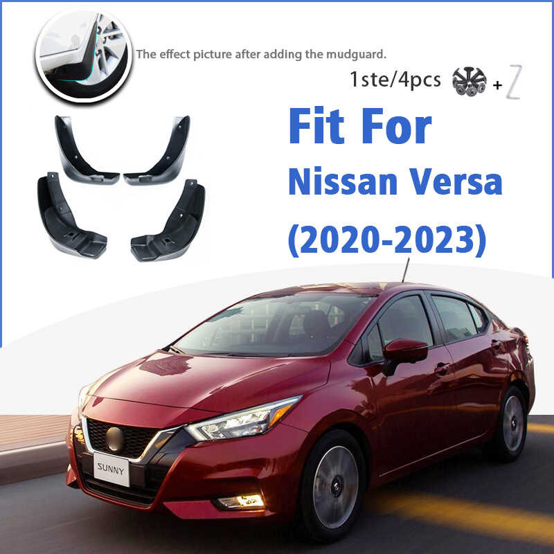 24 Mudguard Para Sa Nissan Versa Sunny 2020 2021 2022 2023 Front Rear ...