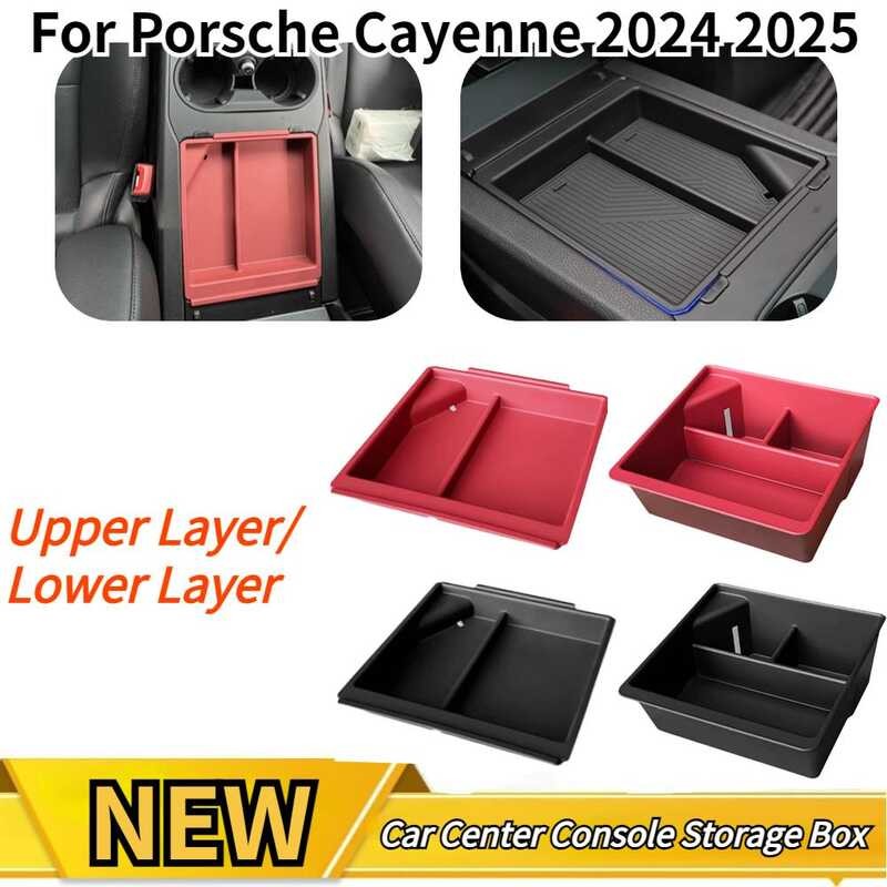 69 Center Console Storage For Porsche Cayenne 2024 2025 Car Tray ...