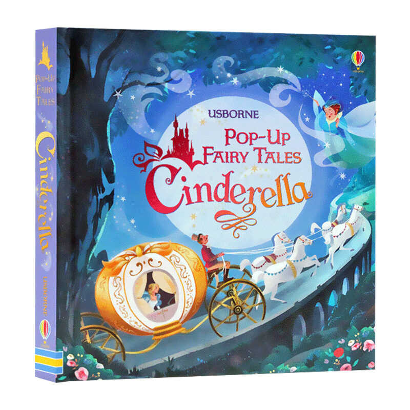 Usborne Cinderella 3D Fairy Tale Book English Original Picture Book Pop Up Fairy Tales Cinderel ...