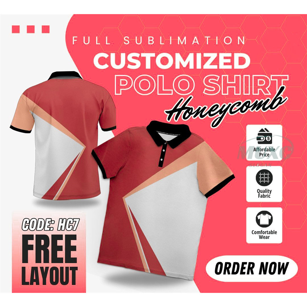 【FREE CUSTOME】 Full Sublimation SK Polo shirt 3D T-Shirt Breathable ...