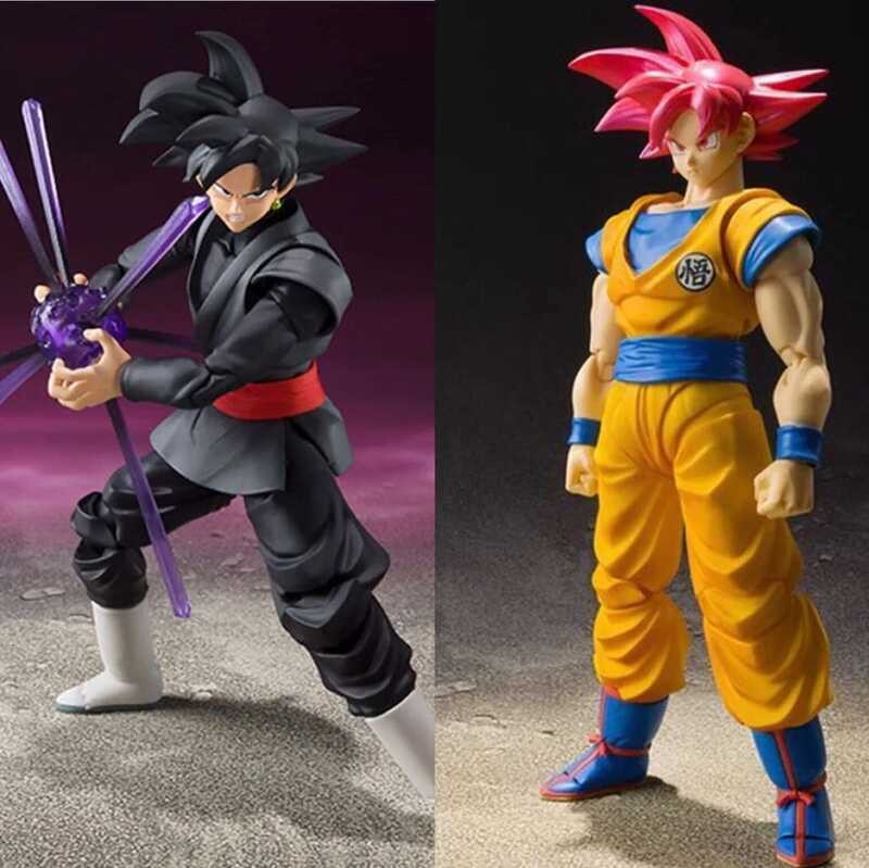 Anime SHF Dragon Ball Super Saiyan Rose Goku Black Zamasu PVC Action ...