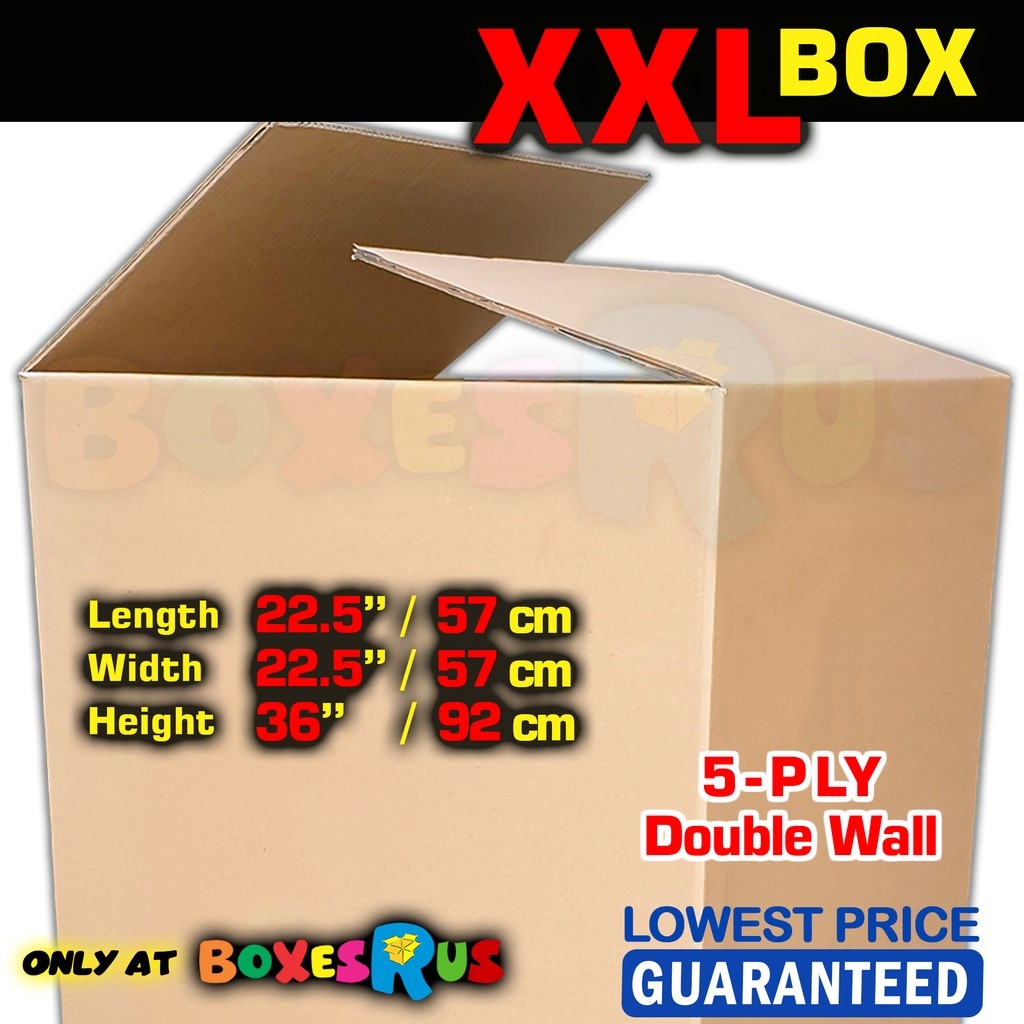 ♨ ℬ ♞XXL Balikbayan Storage Moving Box 22.5 x 22.5 x 36 inches Double ...