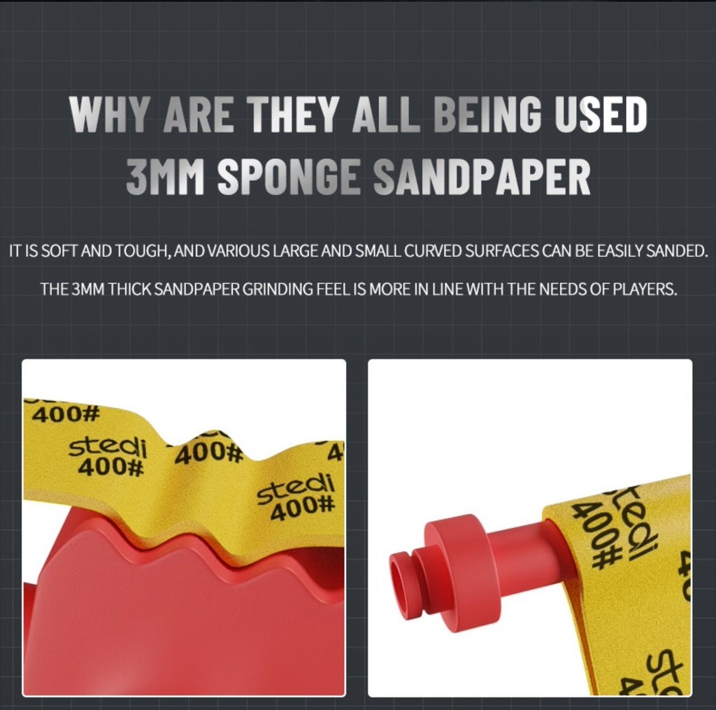 Stedi New Sandpaper Set Sponge Sandpaper Up To Model Polishing and ...