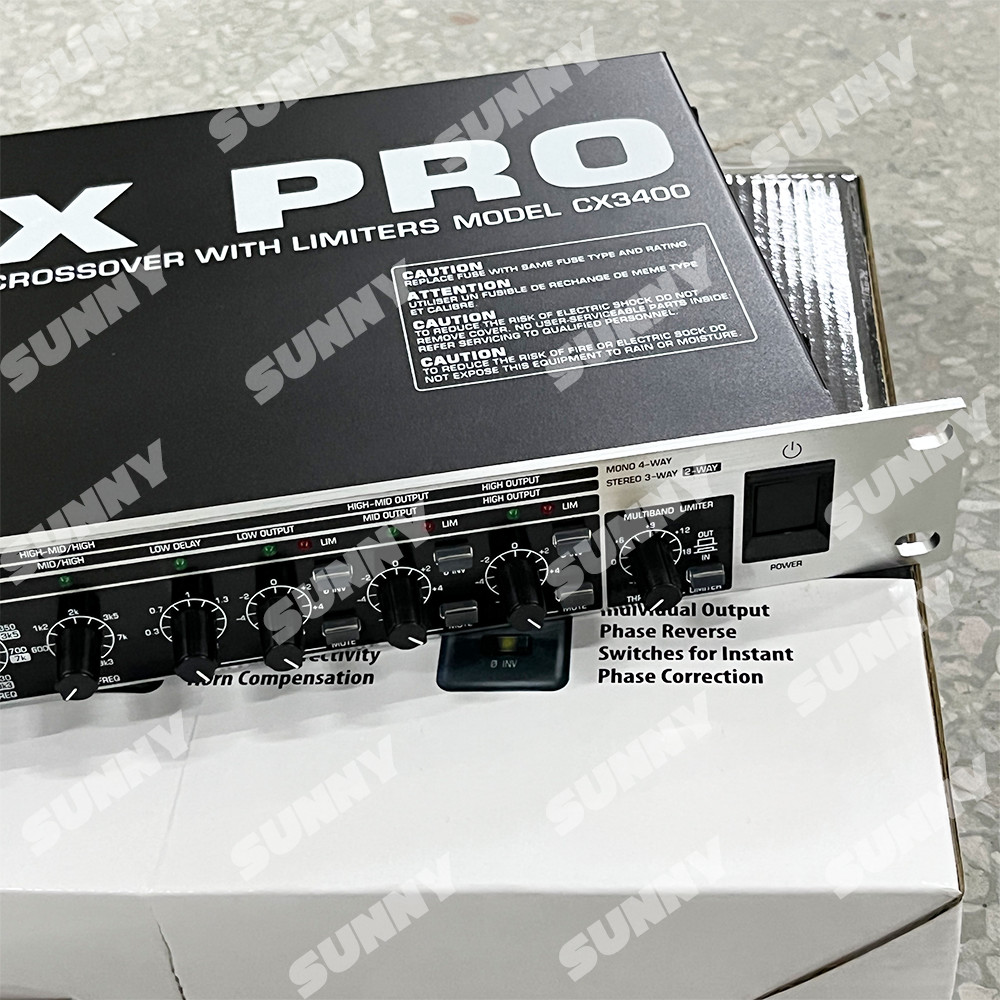 CX3400 Professional Subwoofer Crossover High Precision cross over ...