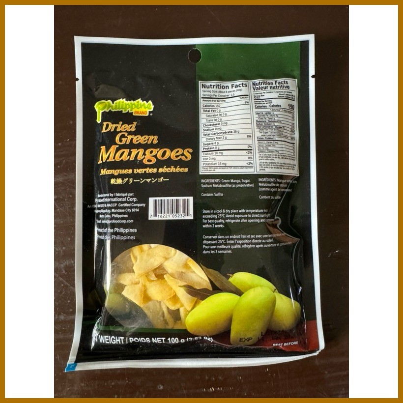 Philippine Brand Dried Green Mangoes (100g) | Shopee Philippines