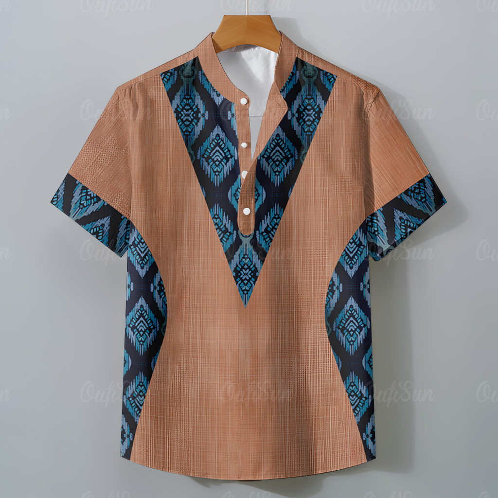 2025 Summer Outfit for Men Modern Barong Pattern Shirt for Man ...