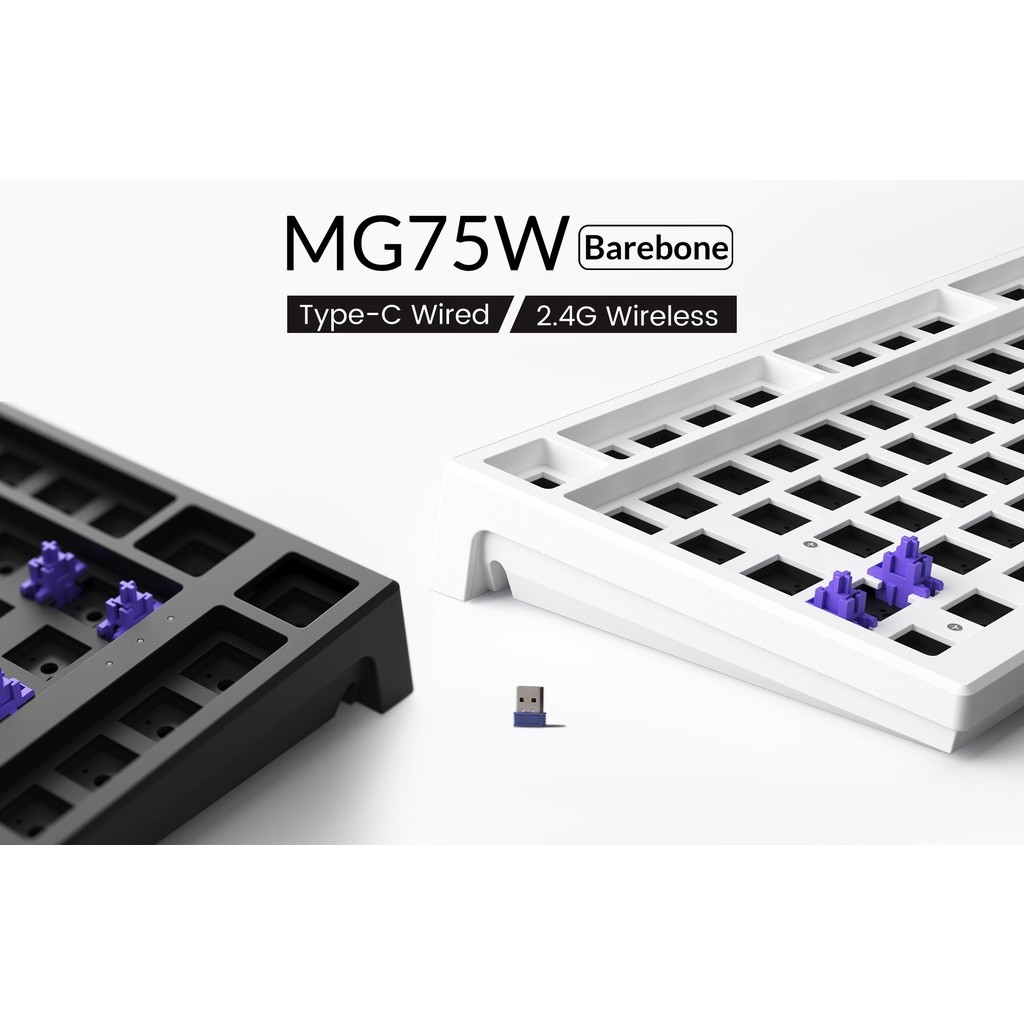 Akko MONSGEEK MG75 Keyboard Kit 75% 83 Key Hot-Swap Mechanical Gaming ...