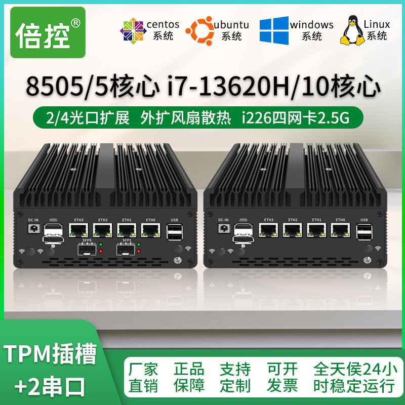 H14 4*Network Soft Router i7 13620H i5 13420H 8505 4*2.5G Nics 2*DDR5 ...