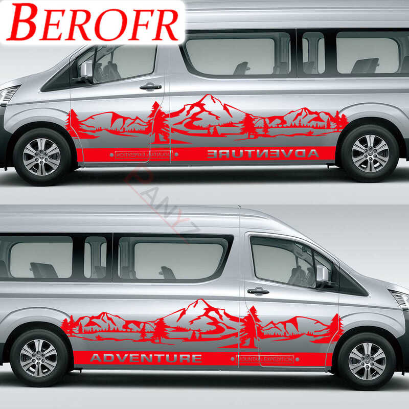 Car 4Pcs Stickers Para Sa Toyota Hiace 200 300 VAN Bus Sport DIY ...