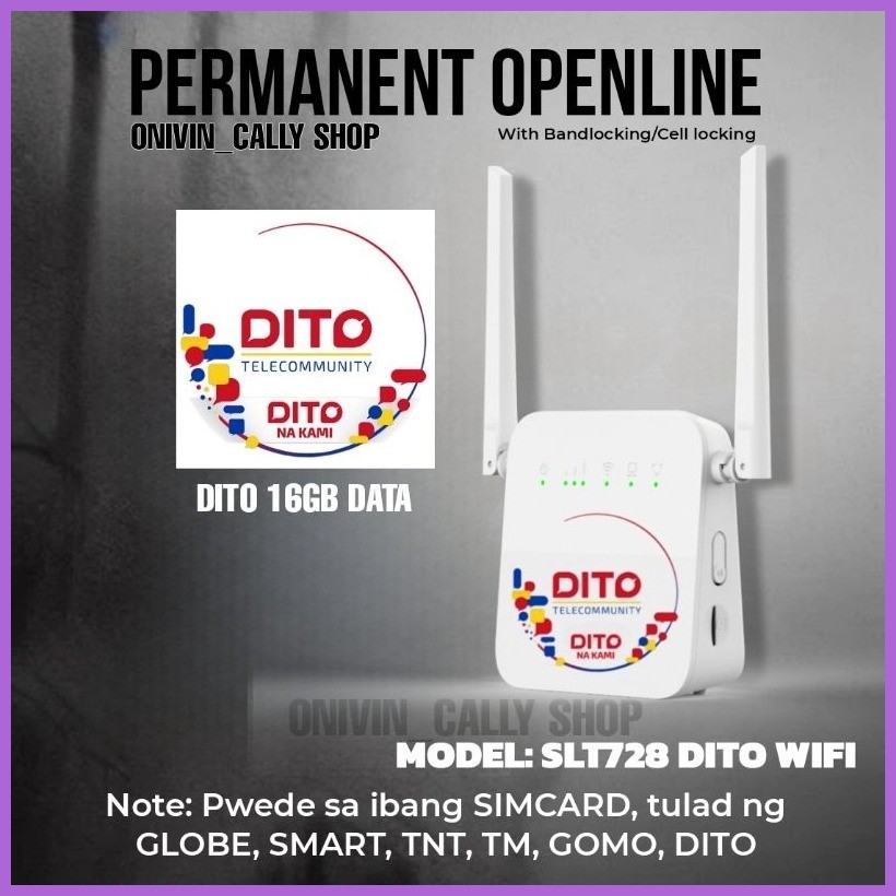 DITO HOME PREPAID WIFI SLT728 OPENLINE | Shopee Philippines