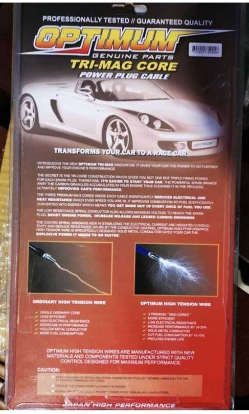 LY Kia Pride/ Mazda 323 Carb Type Silicone Spark Plug Cable High ...