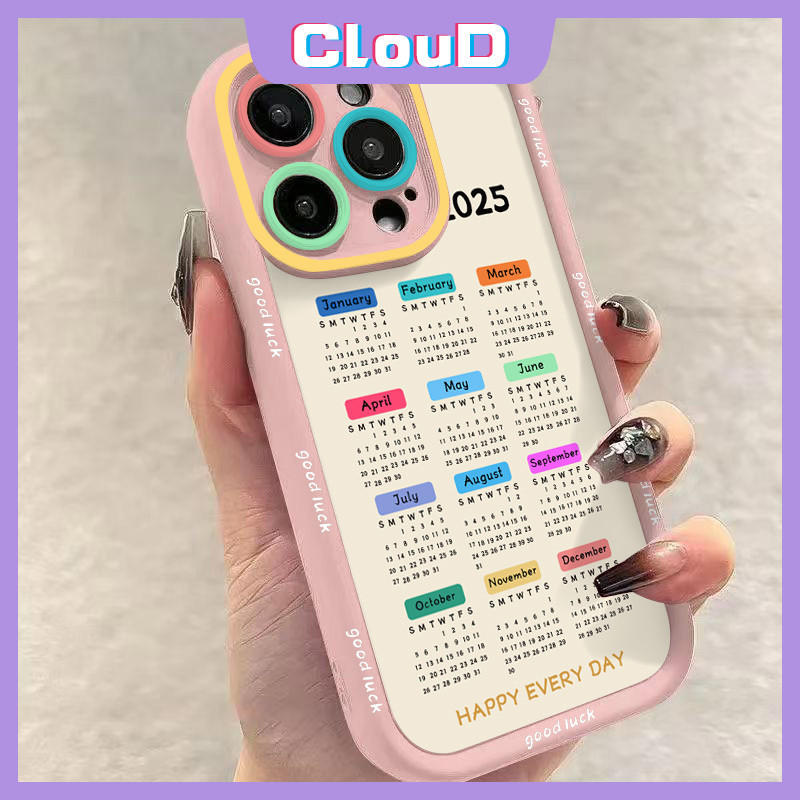 Couples Creative 2025 New Year's Calendar Doodle Case Compatible For ...