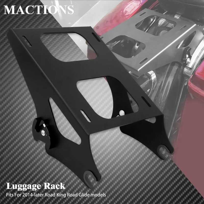 21 Motorcycle 3 Detachable Two Up Tour Pak Pack Mounting Lage Rack ...