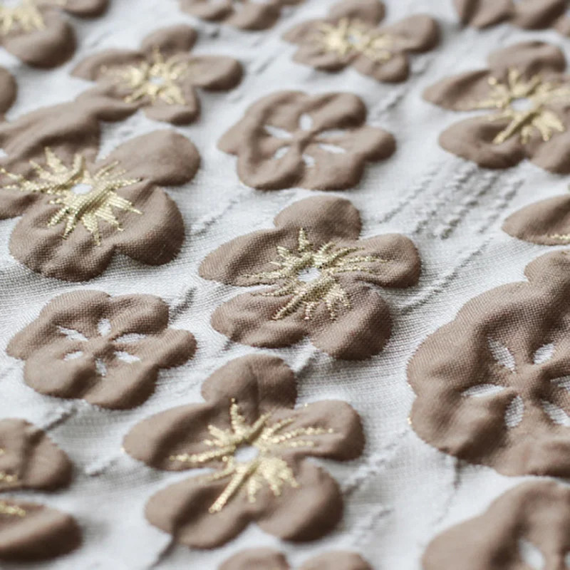 1m 3D Yarn Dyed Jacquard Gold Embossed Bubble Fabric Soft Elegant Tutu ...