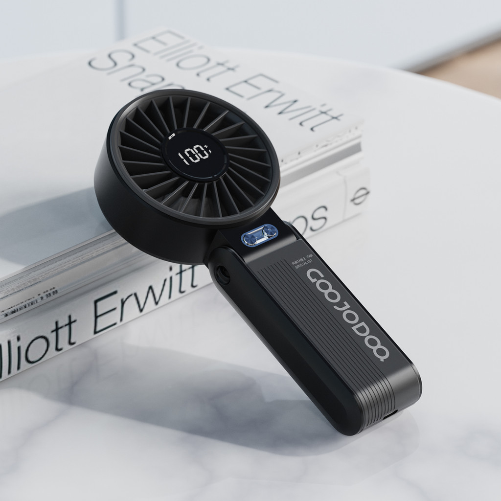 GOOJODOQ Mini Fan Quiet and High-speed Airflow 100-level Stepless Speed ...