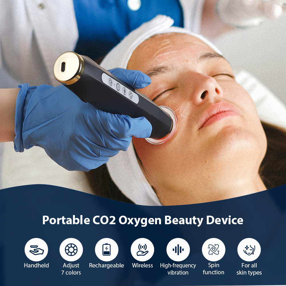 Portable CO2 Oxygen Bubble Pen Rechargeable Facial Cleaning Balance ...