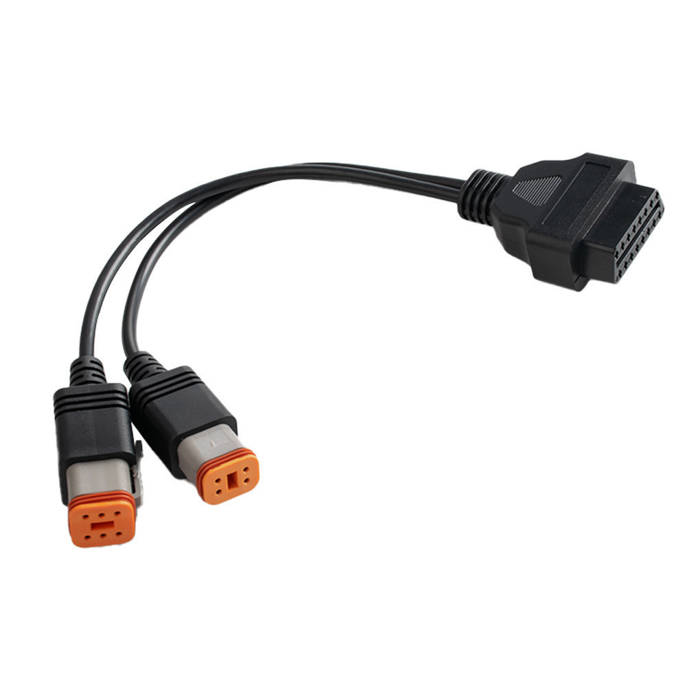 Harley OBD 16pin to 4pin+6pin Electric Injection Locomotive Detection ...