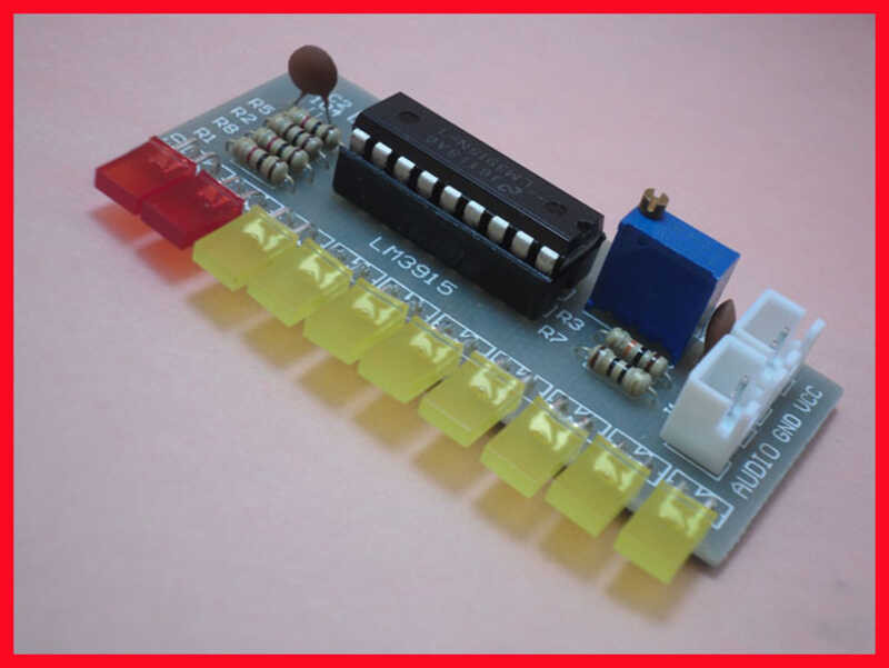 LM3915 Fun 10 Segment Audio Level Indicator Kit DIY Level Indicator ...