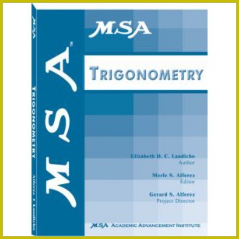 ☢ MSA TRIGONOMETRY - EDUCATIONAL WORKBOOK | Shopee Philippines