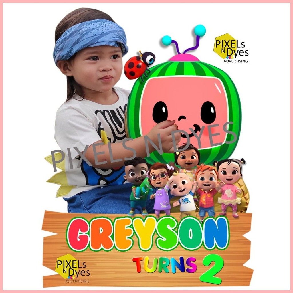 Cocomelon Party Personalized Photo Standee 15inches & 24inches/2ft ♨ ☑ ...