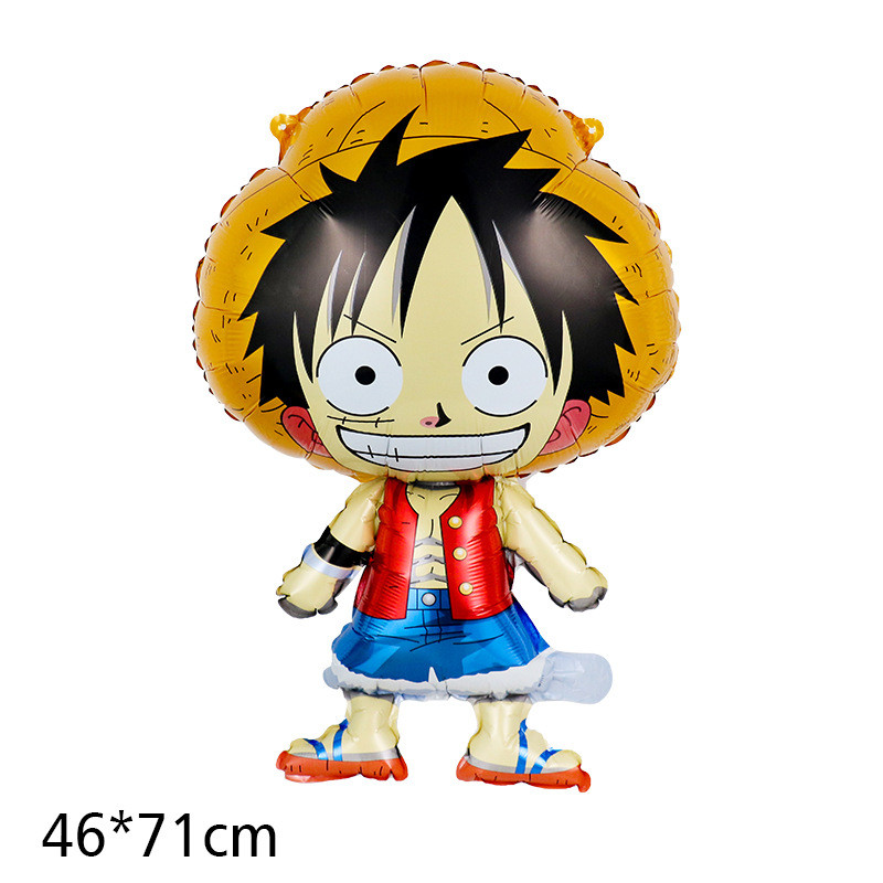 9pcs/set One Piece Theme Cartoon Luffy Foil Balloon Birthday Party ...