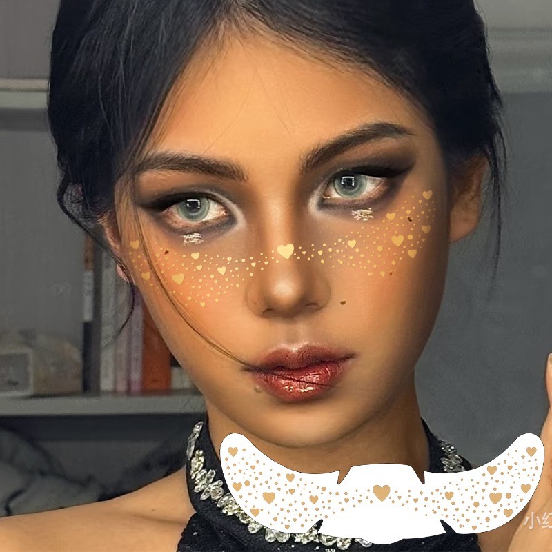 Glitter Freckles Face Stickers - Self-Adhesive, Waterproof - DIY Face ...