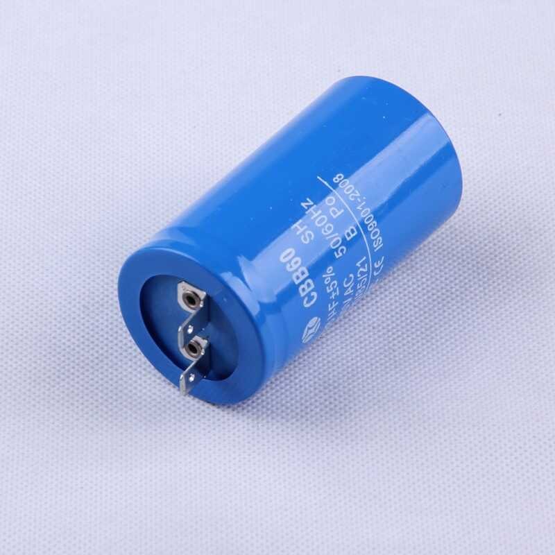 Pump capacitor 28UF CBB60 350VAC circular plug starter film fixed ...