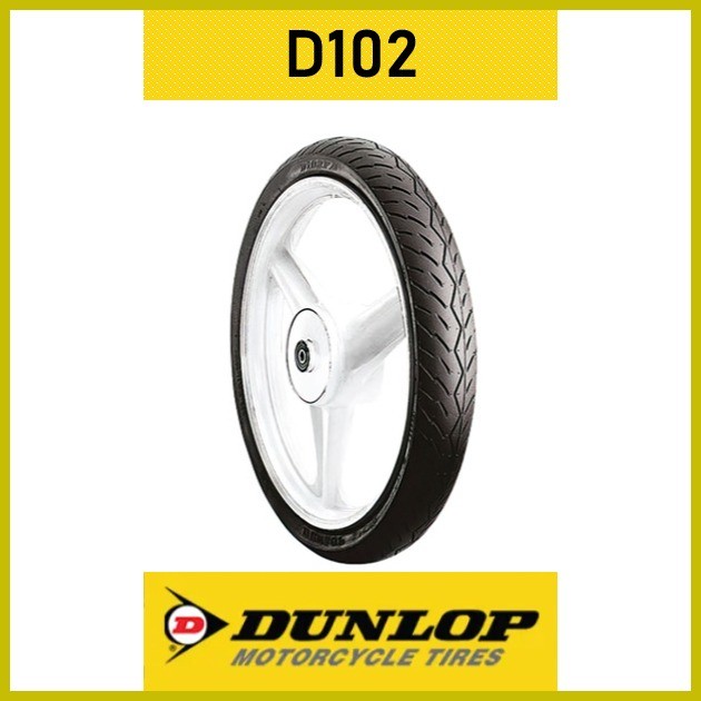 ∆ ☢ Dunlop D102A 90/80-17 46P /120/70-17 58P /130/70-17 62S Tubeless ...