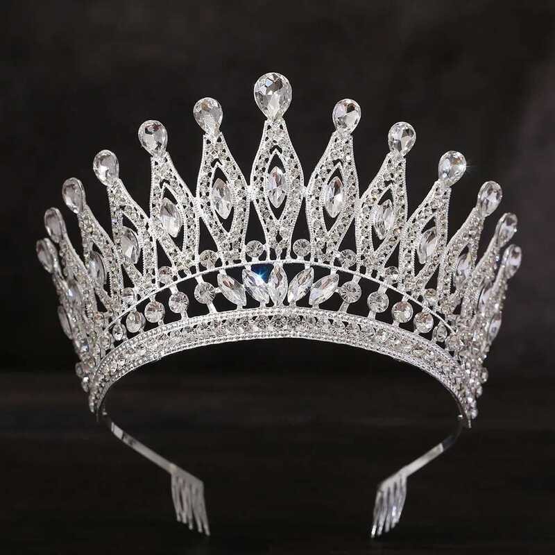 E6 Miss 1 Universe Paraguay Angola Crown With Comb Bridal Tiara Pageant ...