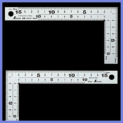 [COD] Shinwa Sokutei 10424 Shinwa Rules Sokutei Steel square thick wide ...
