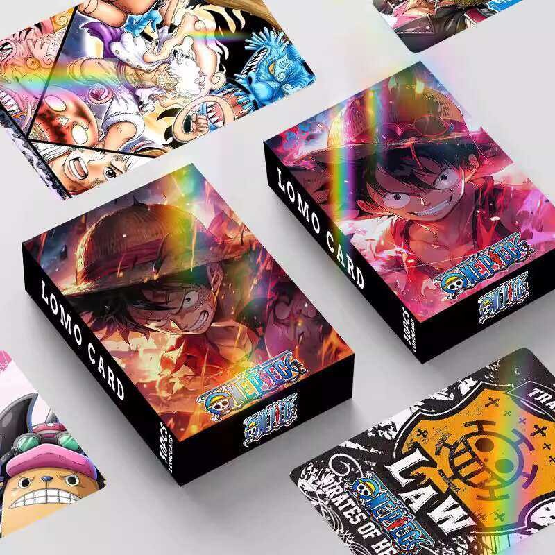 Laser Flash One Piece Double Side 30 Small Cards LOMO Anime Box ...