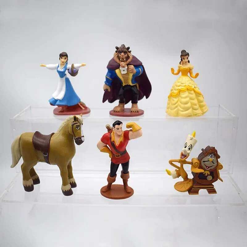 Beauty 6Pcs/Set And The Beast Action Figure PVC Belle Beast Lumiere ...